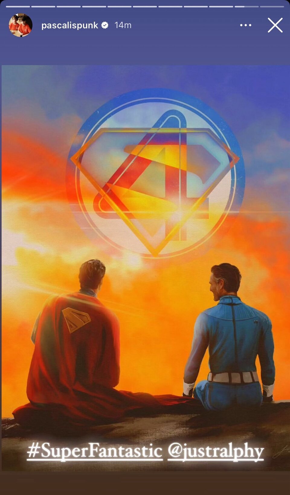 Pedro Pascal une a Superman y Reed Richards con el hashtag # ...